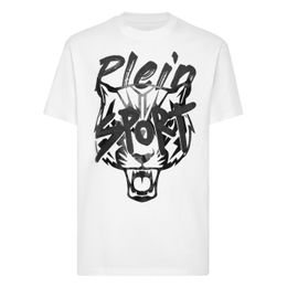 Plein Sport Jungen T-Shirt "Tiger", schwarz-wei&szlig;, Gr. XXXL, Obermaterial: 100% Baumwolle, Shirts
