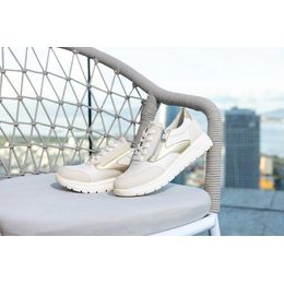 Remonte Damen Keilsneaker, Gr. 36, gold, Lederimitat, Schuhe, Schn&uuml;rschuh, Halbschuh, Casual-Sneaker mit seitlichem Rei&szlig;verschluss