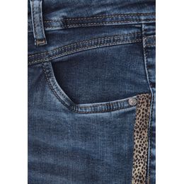 Comfort-fit-Jeans Street One, Damen, Gr. 25, L&auml;nge 30, medium blau wash, Jeans, 77% Baumwolle, 20% Polyester, 3% Elasthan, unifarben, lang, Jeans, Middle Waist