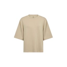 soyaconcept Damen Kurzarmhemd "Soya Concept T-shirt SC_BANU"8008 sand, Gr. L, Obermaterial: 48% Modal, 48% Polyester, 4% Elasthan, Hemden