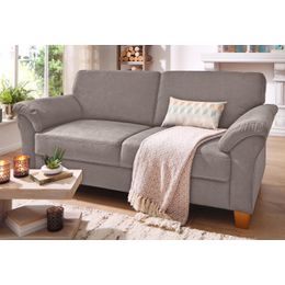 3-Sitzer Home Affaire, B:186cm H:87cm T:88cm, grau, Struktur (100% Polyester);Luxus-Microfaser ALTARA NUBUCK (100% Polyester);MELROSE (100%
