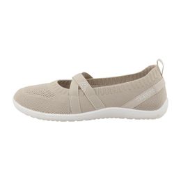 Kappa Damen Sneaker Ballerinas "LINN", Gr. 37beige, Synthetik, Schuhe, Sommerschuhe, Freizeitschuh, Halbschuh, Slipper