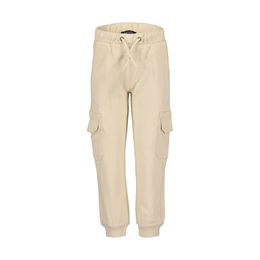 Blue Seven Jungen Sweathose, beige, Gr. 104, unifarben, Sweatware, Obermaterial: 100% Baumwolle, Hosen, mit Cargotaschen