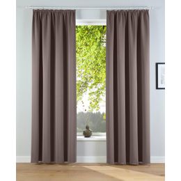 Verdunkelungsvorhang OTTO HOME, B:140cm H:175cm, grau, Polyester, Kinderzimmer, Gardinen, "Solana, Gardinen mit Kr&auml;uselband, Vorh&auml;nge, Wohnzimmer,
