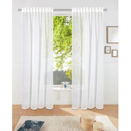 Gardine OTTO HOME, B:140cm H:225cm, wei&szlig;, Polyester, Gardinen, "Dolly", gewebt, Polyester