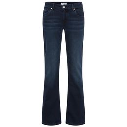 Marc O'Polo Damen Bootcut-Jeans, blau, Gr. 32, MARC O'POLO DENIM, Denim/Jeans, Obermaterial: 98% Baumwolle, 2% Elasthan, Jeans, Mid Waist, 5-Pocket Form