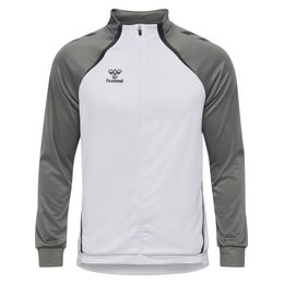 Hummel Trainingsjacke 'Lead 2.0' Herren Gr&ouml;&szlig;e L grau / schwarz / wei&szlig;