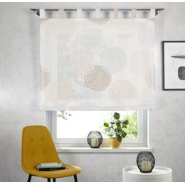 Raffrollo OTTO HOME, B:80cm H:140cm, grau, Voile, Obermaterial: 100% Polyester, K&uuml;che, Raffrollos, "Belem", Transparent, Voile, Polyester