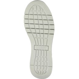 Waldl&auml;ufer WALDL&Auml;UFER Damen Sneaker, Gr. 6wei&szlig;, silberfarben, Nappaleder, Nubukleder, Textil, metallic, Schuhe, Halbschuh, Schn&uuml;rschuh, Freizeitsneaker mit