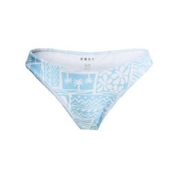 Roxy Damen Bikini-Hose "Flowers Wave Hl Cheeky", blau, Gr. XL, Obermaterial: 85% Nylon, 15% Elasthan;, Badehosen
