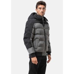 Cipo & Baxx CIPO & BAXX Herren Steppjacke, grau, Gr. XXL, Web, Obermaterial: 100% Polyester, Jacken