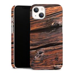 DeinDesign iPhone 13 Handy Premium Case Smartphone Handyh&uuml;lle Schutzh&uuml;lle matt Beams Wood Wooden Look Premium Case