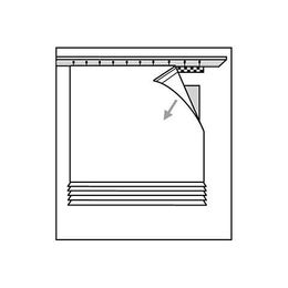 Raffrollo OTTO HOME, B:100cm H:140cm, wei&szlig;, Voile, Obermaterial: 100% Polyester, K&uuml;che, Raffrollos, "Dimona", Transparent, Voile, Polyester, Wellen