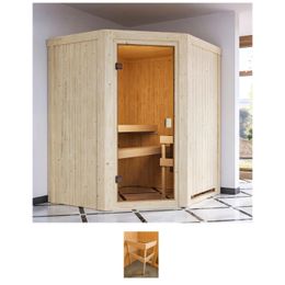 Karibu Sauna "Faurin", ohne Ofen, ohne Steuerung, (ohne Ofen), beige, Saunen
