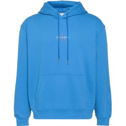 Herren Sweatshirt "LS EU 350TERRY MICRO MONOLOGO HO"french blau, Gr. M, Calvin Klein Jeans, Sweatware, Obermaterial: 100% Baumwolle, Sweatshirts,