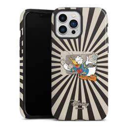 DeinDesign iPhone 13 Pro Max Handy Panzer Handyh&uuml;lle robuste Outdoor H&uuml;lle Schutzh&uuml;lle gl&auml;nzend Official Licensed Product Donald Duck Disney Tough Case