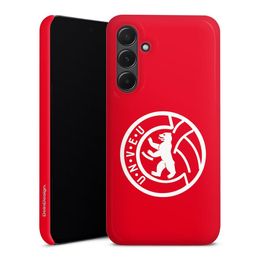 DeinDesign Galaxy A35 5G Handy Premium Case Smartphone Handyh&uuml;lle Schutzh&uuml;lle gl&auml;nzend Bear 1. Fc Union Berlin Official Licensed Product Premium Case