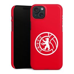 DeinDesign iPhone 15 Plus Handy Premium Case Smartphone Handyh&uuml;lle Schutzh&uuml;lle gl&auml;nzend Bear 1. Fc Union Berlin Official Licensed Product Premium Case