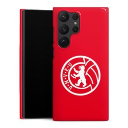 DeinDesign Galaxy S23 Ultra Handy Premium Case Smartphone Handyh&uuml;lle Schutzh&uuml;lle gl&auml;nzend Bear 1. Fc Union Berlin Official Licensed Product Premium Case