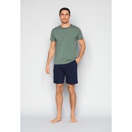 JOOP! JOOP Herren Shorty "Core", Gr. Lduck gr&uuml;n, schwarz sapphire, Jersey, Obermaterial: 95% Baumwolle, 5% Elasthan, Homewear-Sets, mit kurzem Arm und