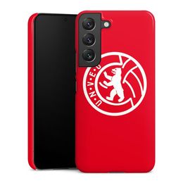 DeinDesign Galaxy S22 Handy Premium Case Smartphone Handyh&uuml;lle Schutzh&uuml;lle gl&auml;nzend Bear 1. Fc Union Berlin Official Licensed Product Premium Case