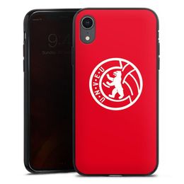 DeinDesign iPhone Xr Handy Silikon H&uuml;lle Case schwarz Handyh&uuml;lle Bear 1. Fc Union Berlin Official Licensed Product