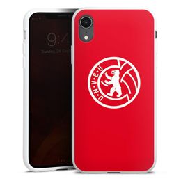 DeinDesign iPhone Xr Handy Silikon H&uuml;lle Case wei&szlig; Handyh&uuml;lle Bear 1. Fc Union Berlin Official Licensed Product Silikon Case