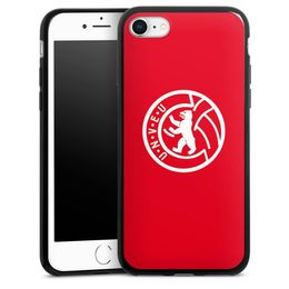 DeinDesign iPhone SE (2020) Handy Slim Case extra d&uuml;nn Silikon Handyh&uuml;lle schwarz H&uuml;lle Official Licensed Product 1. Fc Union Berlin Bear Silikon Slim Case