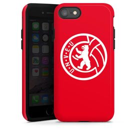 DeinDesign iPhone SE (2020) Handy Panzer Handyh&uuml;lle robuste Outdoor H&uuml;lle Schutzh&uuml;lle gl&auml;nzend Official Licensed Product 1. Fc Union Berlin Bear Tough Case