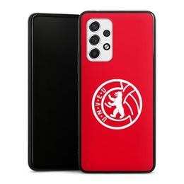 DeinDesign Galaxy A53 5G Handy Silikon H&uuml;lle Case schwarz Handyh&uuml;lle Official Licensed Product 1. Fc Union Berlin Bear
