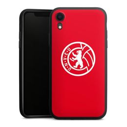 DeinDesign iPhone Xr Handy Premium Silikon H&uuml;lle Handyh&uuml;lle schwarz Case Bear 1. Fc Union Berlin Official Licensed Product Silikon Premium Case