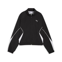 Puma Damen Trainingsjacke "Puma Sport Relaxed Jacke mit Rei&szlig;verschluss Damen"schwarz, Gr. XS, Obermaterial: 100% Nylon; Futter: 100% Polyester;