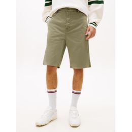 Chinoshorts Tommy Jeans "TJM OTIS COTTON CHINO", Herren, Gr. 32, N-Gr, utility sage, Web, Obermaterial: 96% Baumwolle, 4% Elasthan, unifarben, regular fit ca. Mitte Knie, Hosen Chinoshorts, Regular fit mit praktischen Taschen