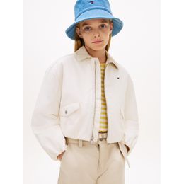 Tommy Hilfiger Jungen Blouson "COTTON EMB JACKET", beige, Gr. 4, unifarben, Web, Obermaterial: 100% Baumwolle, Jacken, Kinder bis 16 Jahre, regular