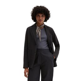 Marc O'Polo MARC O'POLO Damen Jerseyblazer "aus Organic Cotton-Mix"deep night blau, Gr. 42, unifarben, Piqu&eacute;, Obermaterial: 97% Baumwolle, 3% Elasthan, Blazer