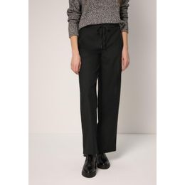 Damen Culotte, schwarz, Gr. 36, STREET ONE STUDIO, unifarben, Stoff, 63% Polyester, 34% Viskose, 3% Elasthan, Hosen, Middle Waist
