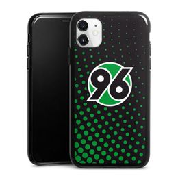 DeinDesign iPhone 11 Handy Silikon H&uuml;lle Case schwarz Handyh&uuml;lle Hannover 96 Logo Muster