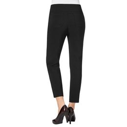 Lady Damen 7/8-Hose, schwarz, Gr. 20, unifarben, 83% Polyester, 13% Viskose, 4% Elasthan, Hosen