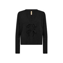soyaconcept Damen Cardigan "Soya Concept Cardigan SC-SHONAS 3"9999 schwarz, Gr. XXL, Obermaterial: 70% Baumwolle, 30% Polyester, Strickjacken