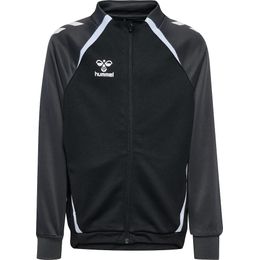 Hummel Athletic Zip-Up Hoodie 'Lead 2.0' boy Black size 140