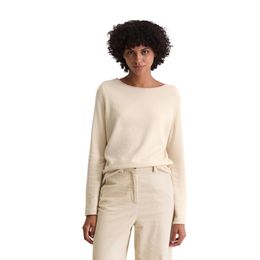 Marc O'Polo MARC O'POLO Damen Strickpullover "aus softem Schurwolle-Mix"light oat, Gr. S, unifarben, Obermaterial: 50% Schurwolle, 33% Viskose, 17% Polyamid,