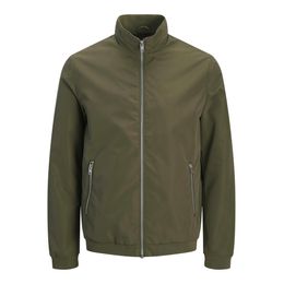 Jack & Jones PlusSize Herren Bomberjacke "JJERUSH HARRINGTON BOMBER NOOS PLS"dusty olive, Gr. 6XL, JACK & JONES PLUSSIZE, Jacken, mit Stehkragen