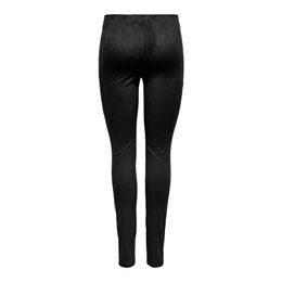Only Damen Leggings "ONLANGALI LIFE ZIP FAUX S LEGGING CC PNT", schwarz, Gr. S, unifarben, Obermaterial: 90% Polyester, 10% Elasthan, Hosen