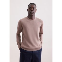 Seidensticker Herren Pullunder "Schwarze Rose"pecan, Gr. M, unifarben, 100% Wolle, Pullover, 1/1 Rundhals Uni