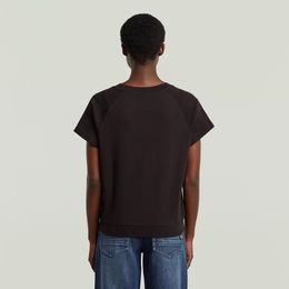 G-Star Raw G-STAR Damen T-Shirt "Raglan", schwarz, Gr. M, unifarben, Single Jersey, Obermaterial: 100% Baumwolle, Shirts, Rundhalsform, mit angesetztem B&uuml;ndchen