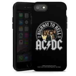 DeinDesign iPhone SE (2022) Handy Panzer Handyh&uuml;lle robuste Outdoor H&uuml;lle Schutzh&uuml;lle matt Acdc Official Licensed Product Rock Tough Case