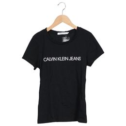 Calvin Klein Jeans T-Shirt Damen Gr&ouml;&szlig;e S Second Hand schwarz