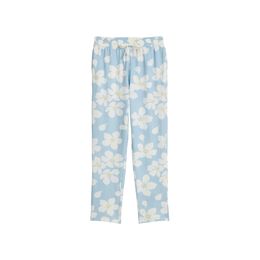 Marc O'Polo MARC O'POLO Damen Pyjamahose "Mix N Match Cotton", Gr. XS, blau, Single Jersey, Obermaterial: 100% Baumwolle, Hosen, mit floralem Print, Gummizug und