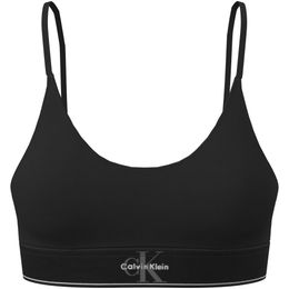 Damen Bralette "UNLINED BRALETTE", Calvin Klein Underwear, Gr. Lschwarz, BHs, K&ouml;rpernahe Passform mit elastischem Bund