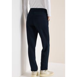 Cecil Damen Stoffhose "Style Tracey"universal blau, Gr. S, unifarben, Web, Obermaterial: 54% Polyester, 39% Viskose, 7% Elasthan. Futter: 100%